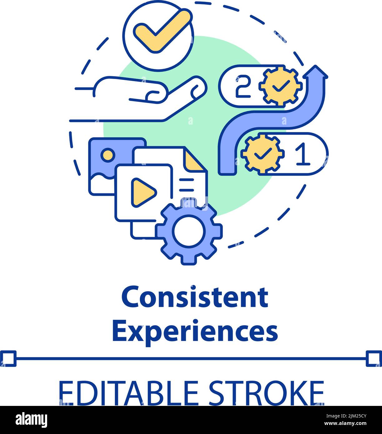 Consistent experiences concept icon Stock Vector Image & Art - Alamy Consistent experiences concept icon Stock Vector Image & Art - Alamy
