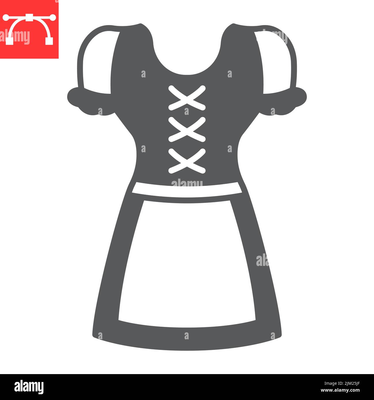 Dirndl fashion model Stock Vector Images - Alamy
