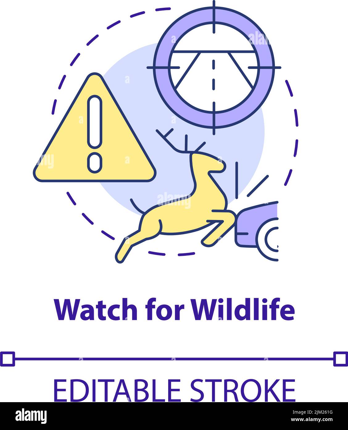 Watch for wildlife concept icon Stock Vector Image & Art - Alamy