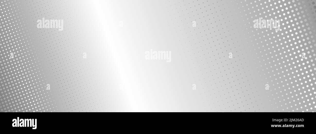 Abstract soft gray halftone texture on grey gradient wide background ...