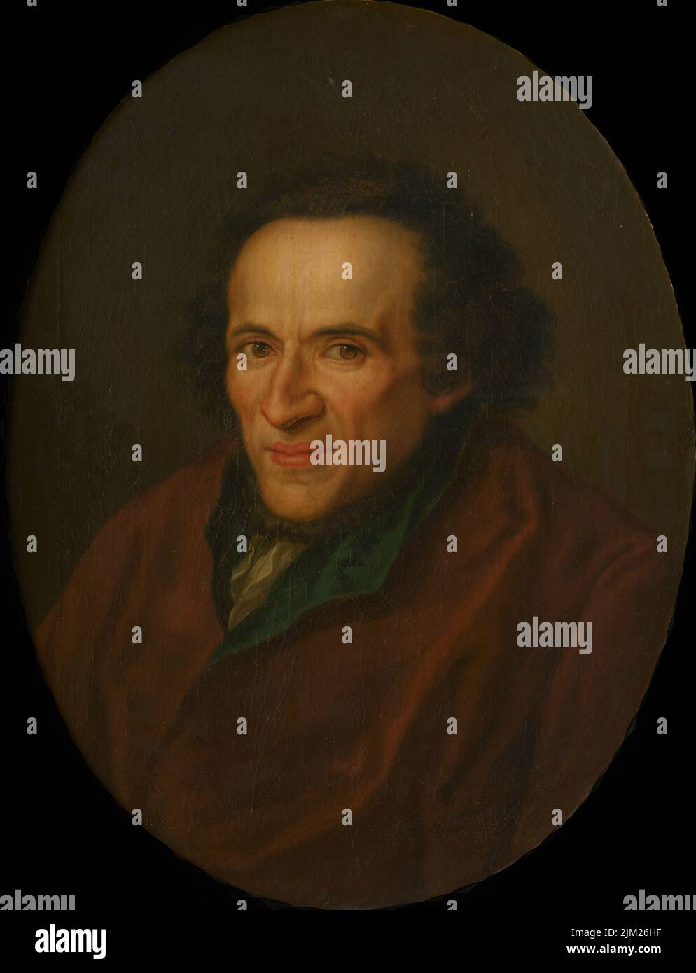 Portrait of Moses Mendelssohn (1729-1786). Museum: PRIVATE COLLECTION ...