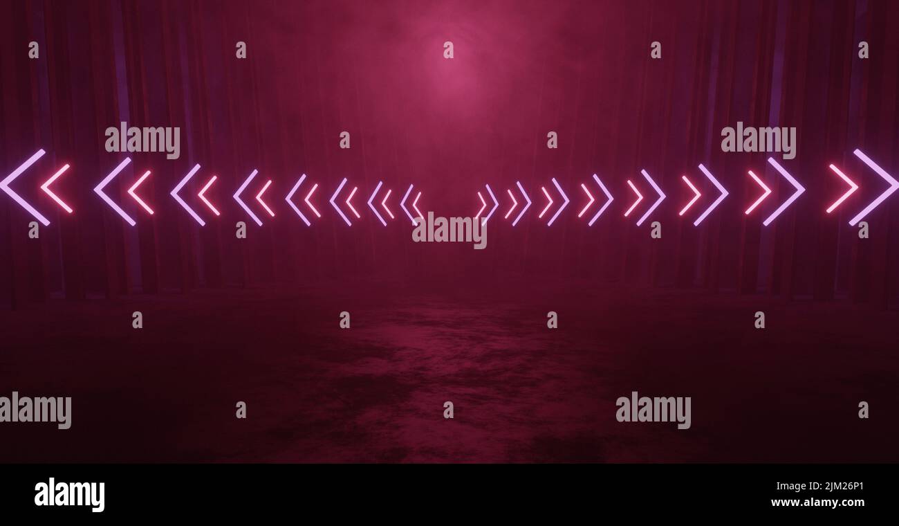 Surreal Cinematic Club Underground Scene With Smoke Dark Pink Banner ...