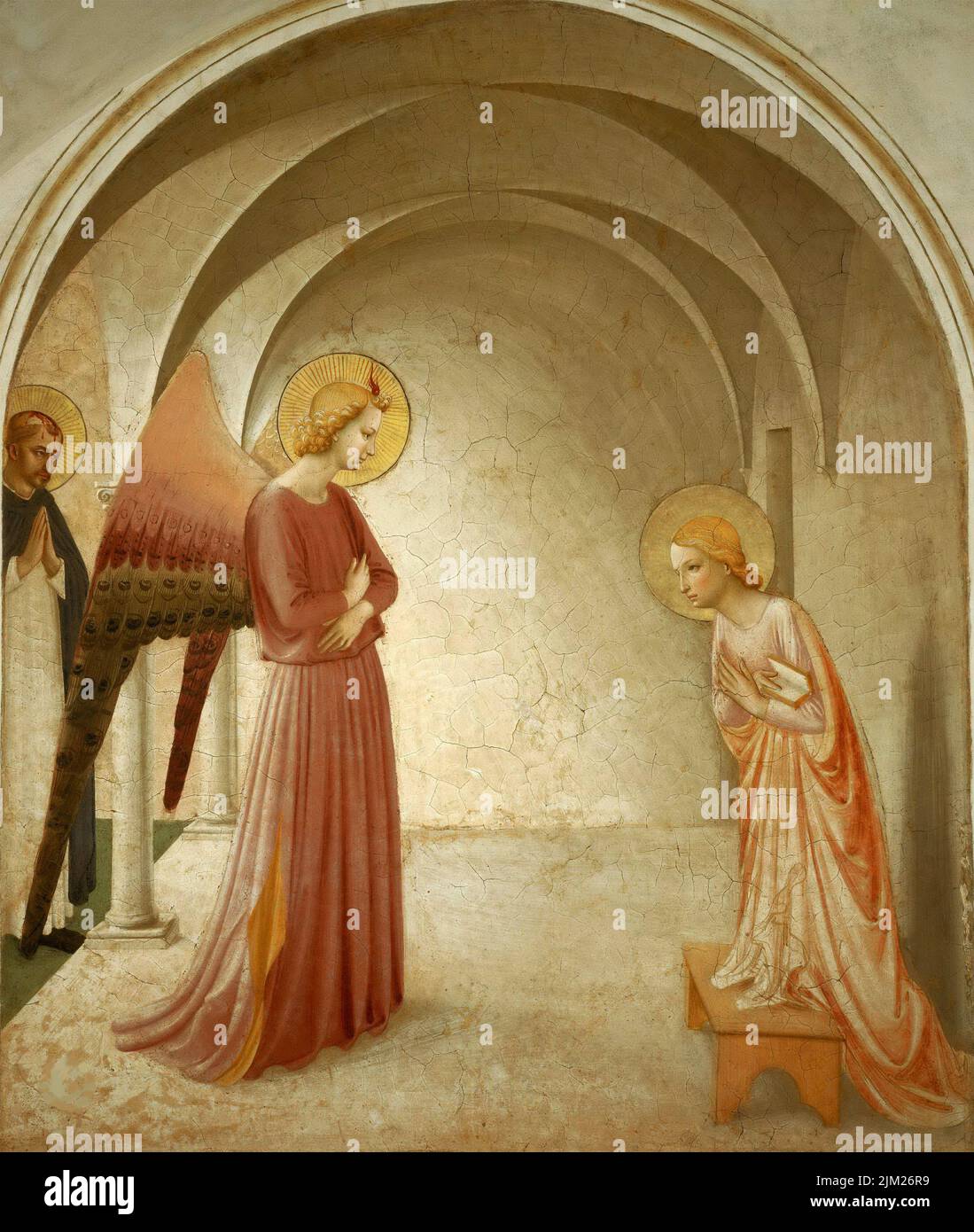 The Annunciation with Saint Peter Martyr. Museum: San Marco, Florence. Author: FRA ANGELICO ...