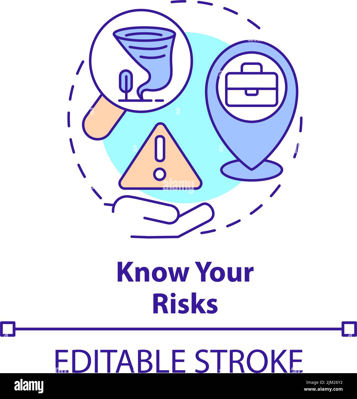 Know risks concept icon Stock Vector Image & Art - Alamy