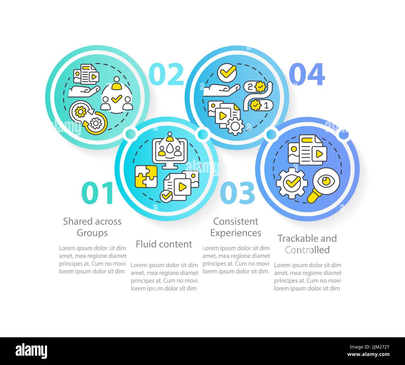 Content feature circle infographic template Stock Vector Image & Art ...