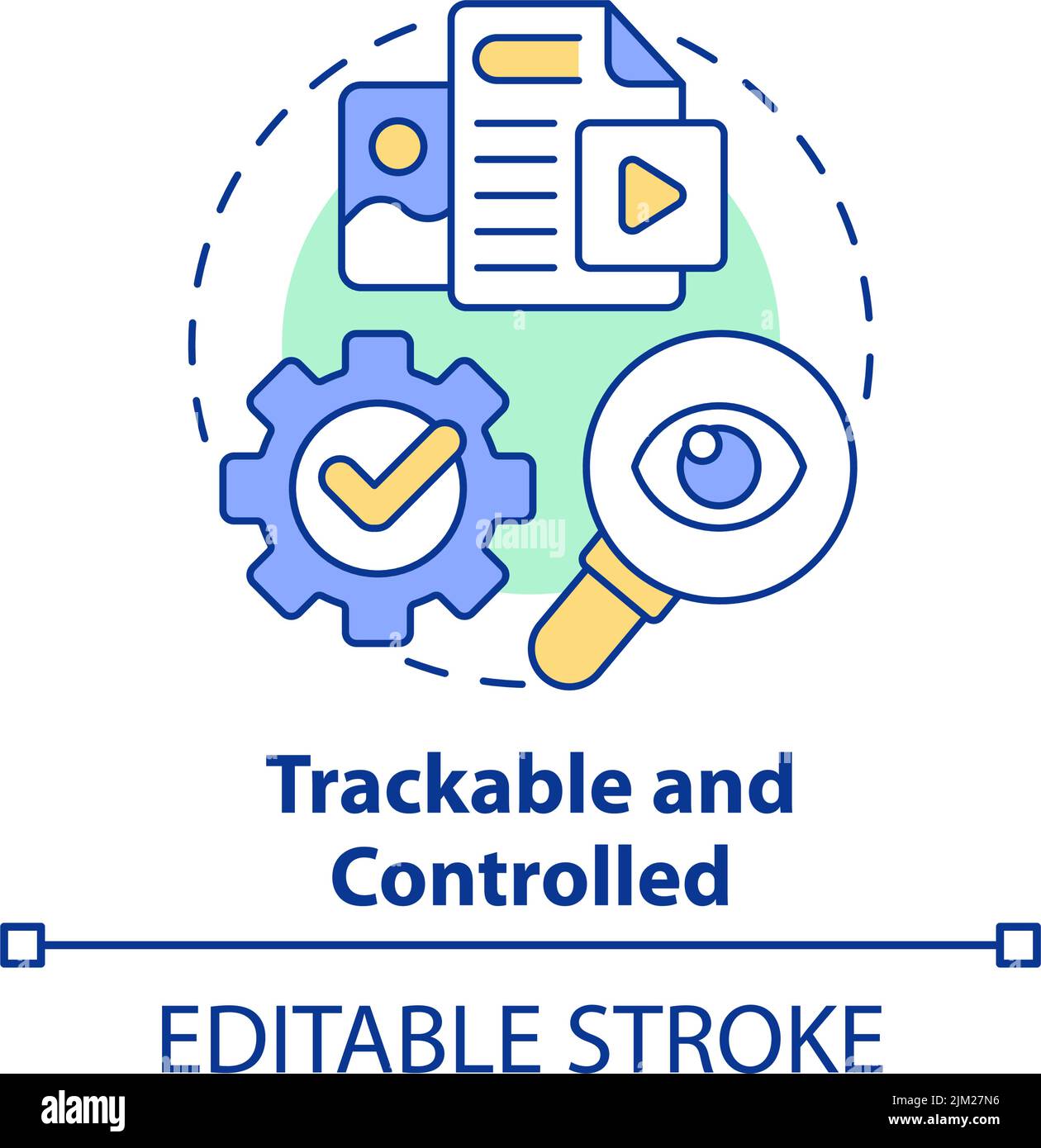Trackable and controlled concept icon Stock Vector Image & Art - Alamy Trackable and controlled concept icon Stock Vector Image & Art - Alamy
