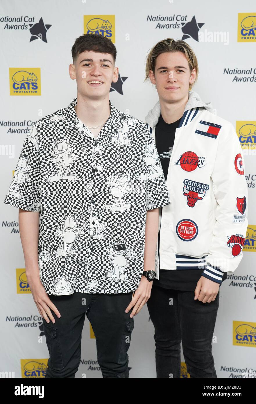 Max and Harvey attending the National Cat Awards at the Savoy Hotel ...
