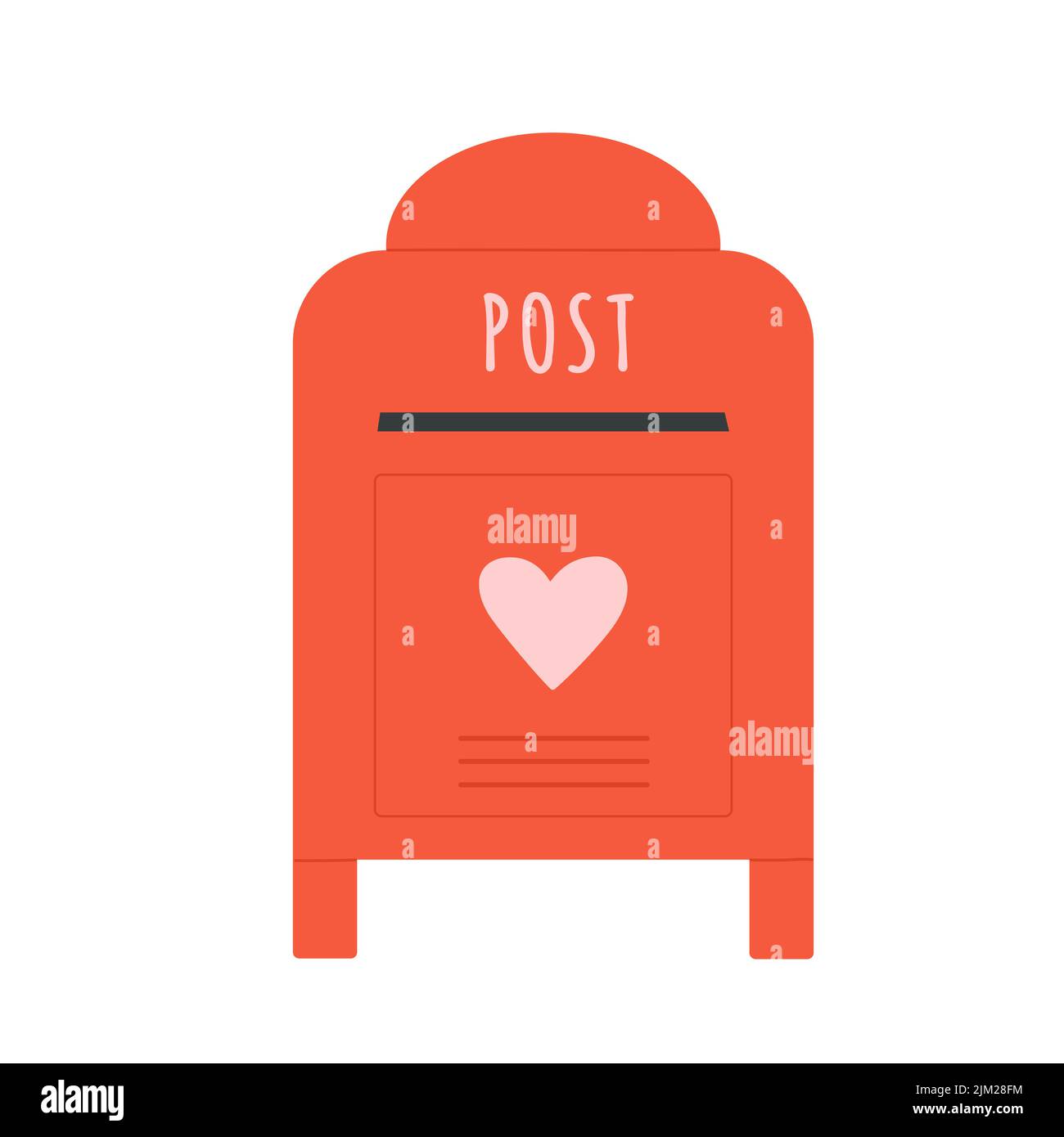 Love post box service. Sending and receiving romantic letters vector ...