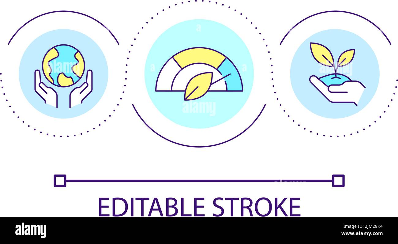 Environment protection color line Cut Out Stock Images & Pictures - Alamy