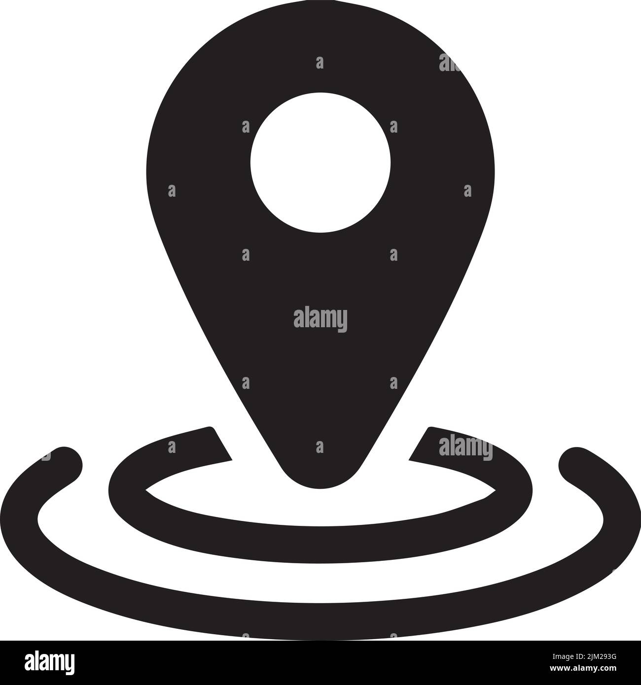 A digital illustration of a simple GPS geolocation icon symbol Stock ...