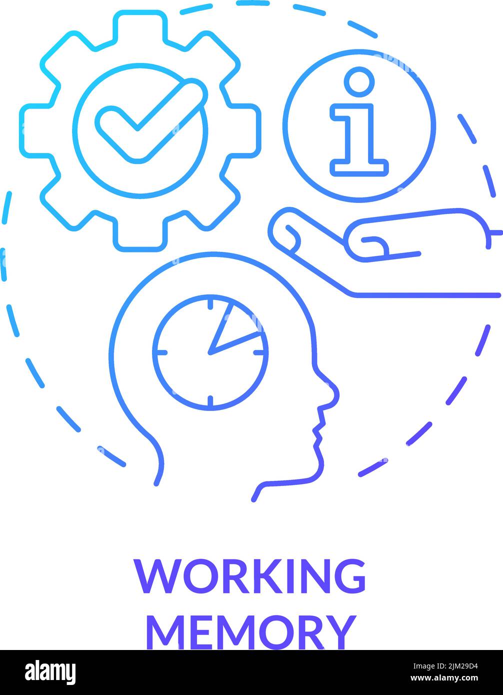 Working memory blue gradient concept icon Stock Vector Image & Art - Alamy Working memory blue gradient concept icon Stock Vector Image & Art - Alamy