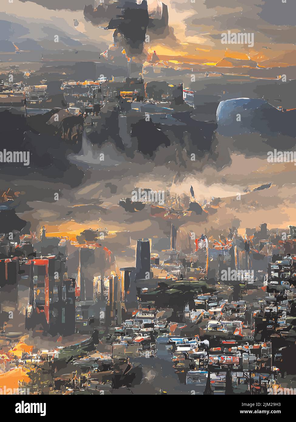 buildings are burning in the night Stock Vector Image & Art - Alamy