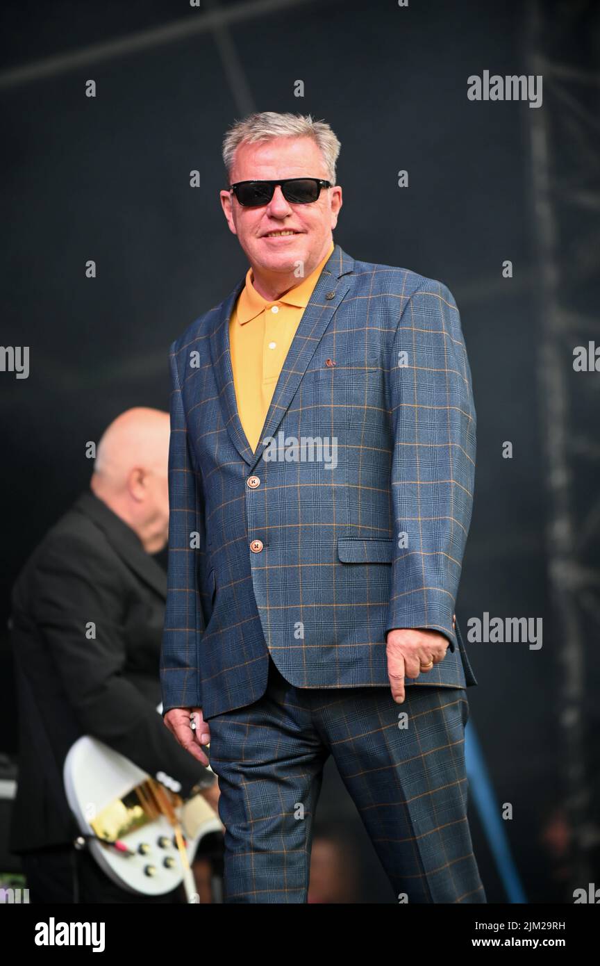 Lead Singer, Graham McPherson, known by his stage name Suggs, performs ...