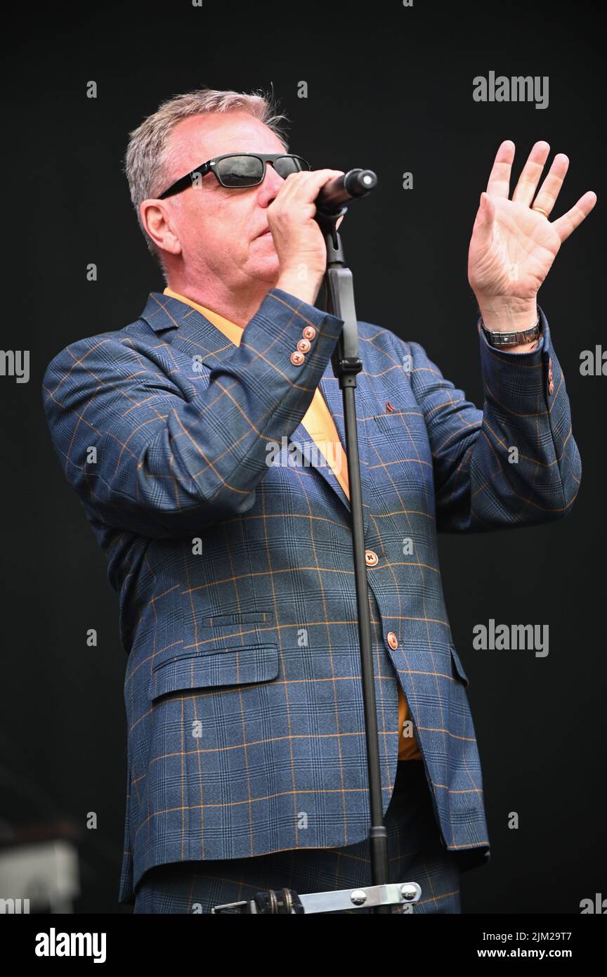 Lead Singer, Graham McPherson, known by his stage name Suggs, performs ...