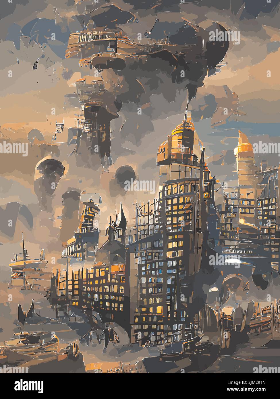 buildings are burning in the night Stock Vector Image & Art - Alamy