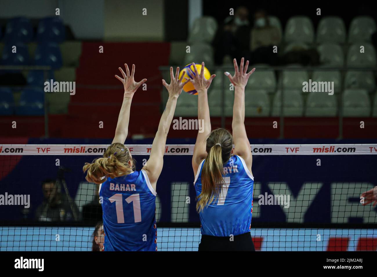 ISTANBUL, TURKEY - MARCH 20, 2022: Bahar Toksoy Guidetti and Kiera Van ...