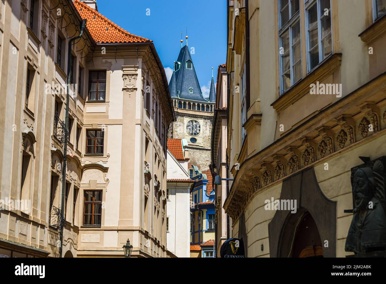 Tower of Prague astronomical clock Stock Photo - Alamy