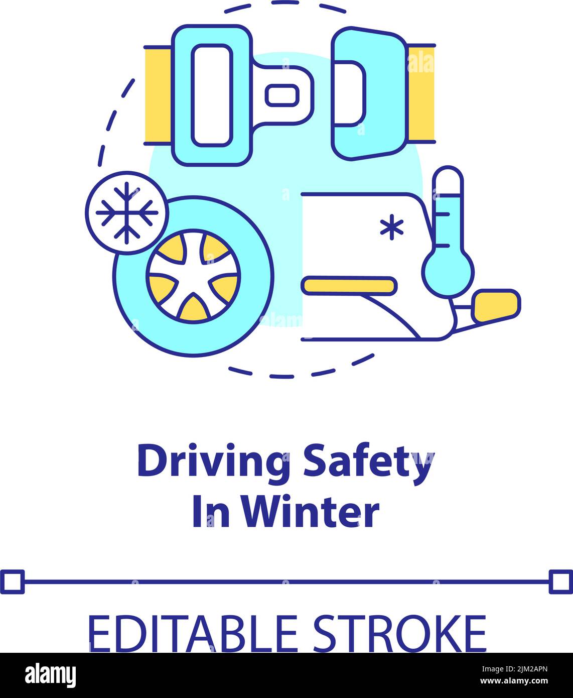 Driving in snow Cut Out Stock Images & Pictures - Alamy
