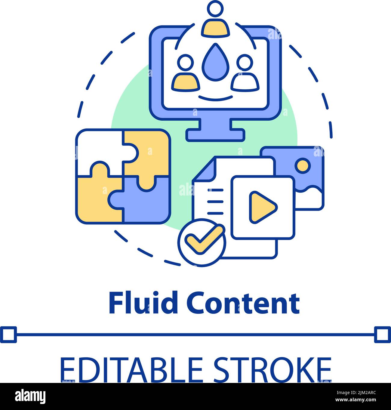Fluid content concept icon Stock Vector Image & Art - Alamy