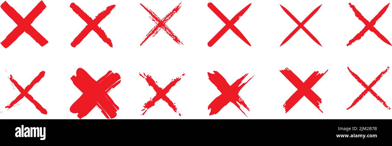 A digital illustration of various different red cross symbols Stock ...