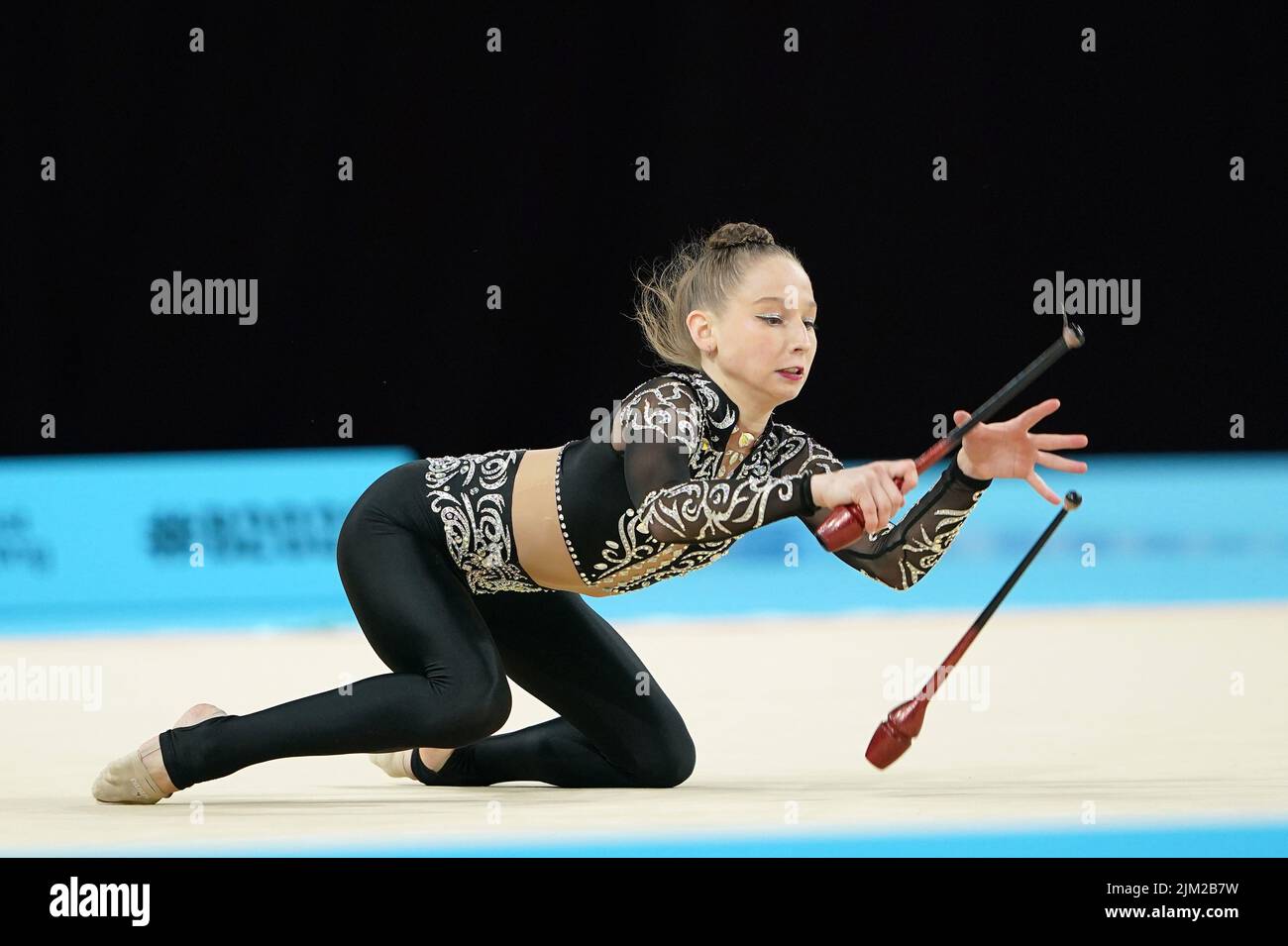England's Marfa Ekimova during the Rhythmic Gymnastics, Team Final and ...