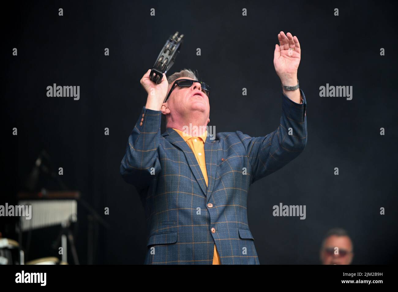 Lead Singer, Graham McPherson, known by his stage name Suggs, performs ...
