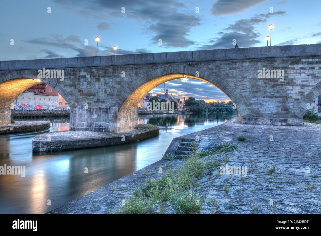 Regensburg cityscape medieval stone hi-res stock photography and images ...