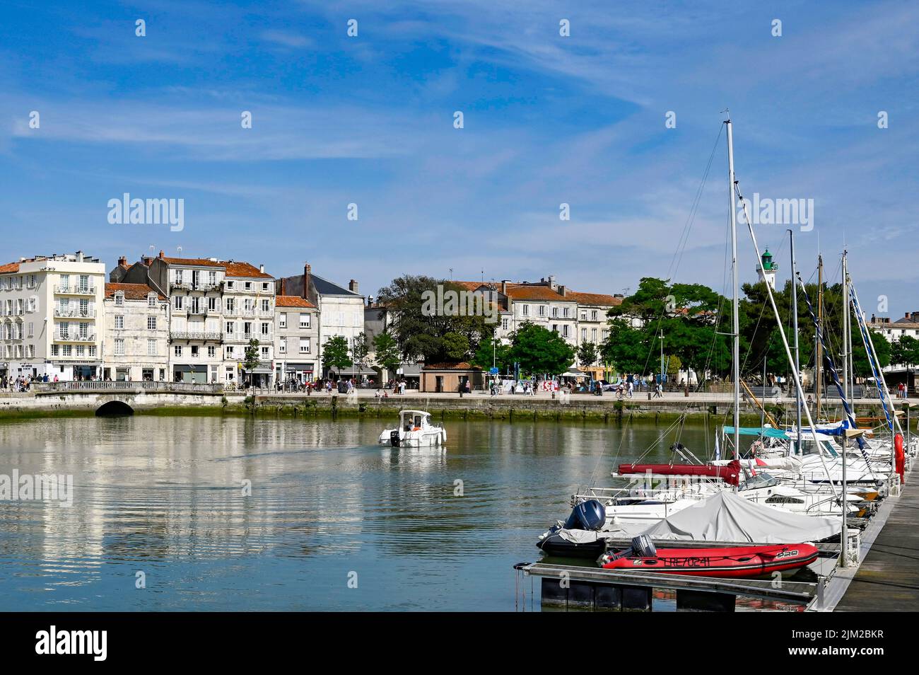 The old port (Vieux-Port) of La Rochelle, France, is a major tourist ...