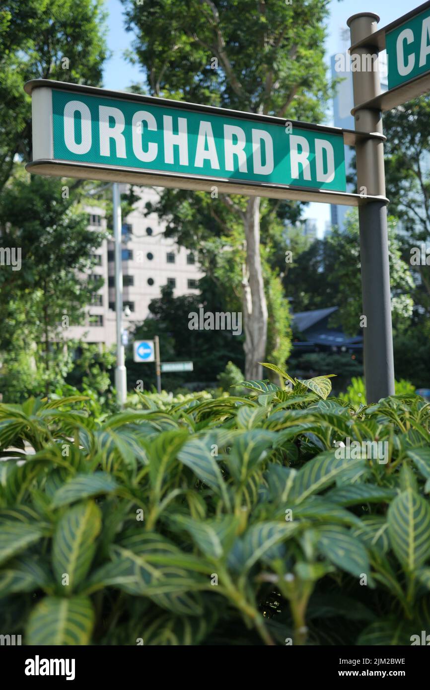 Orchad road sing buildings hi-res stock photography and images - Alamy
