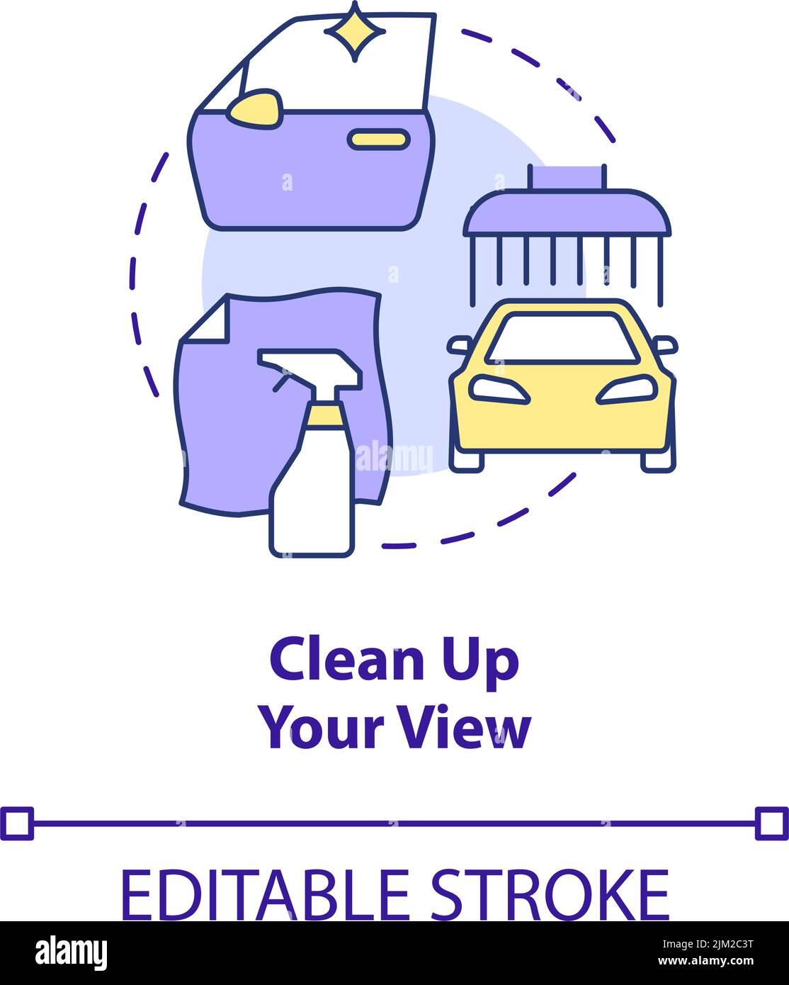 Clean up your view concept icon Stock Vector Image & Art - Alamy