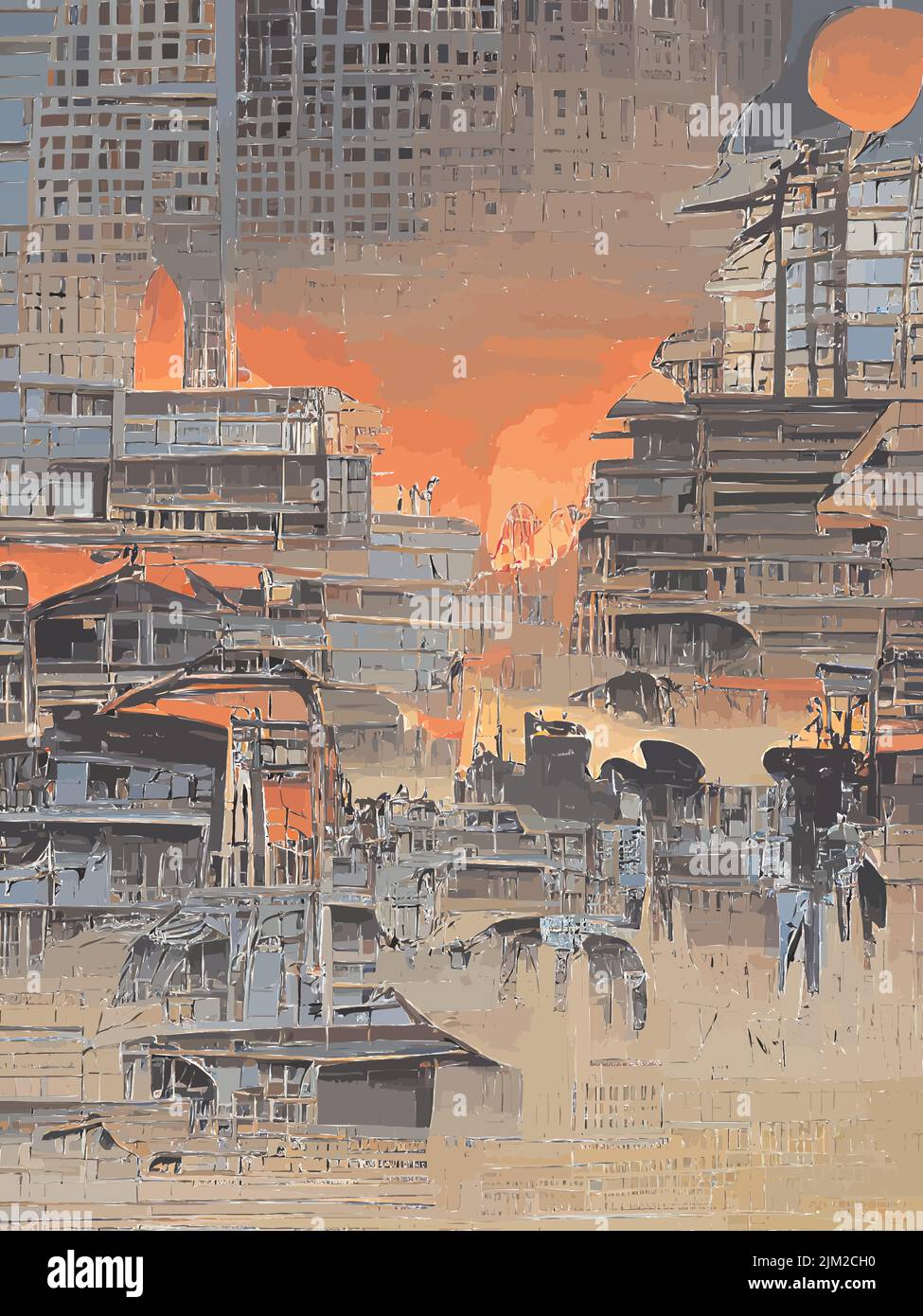 buildings are burning in the night Stock Vector Image & Art - Alamy