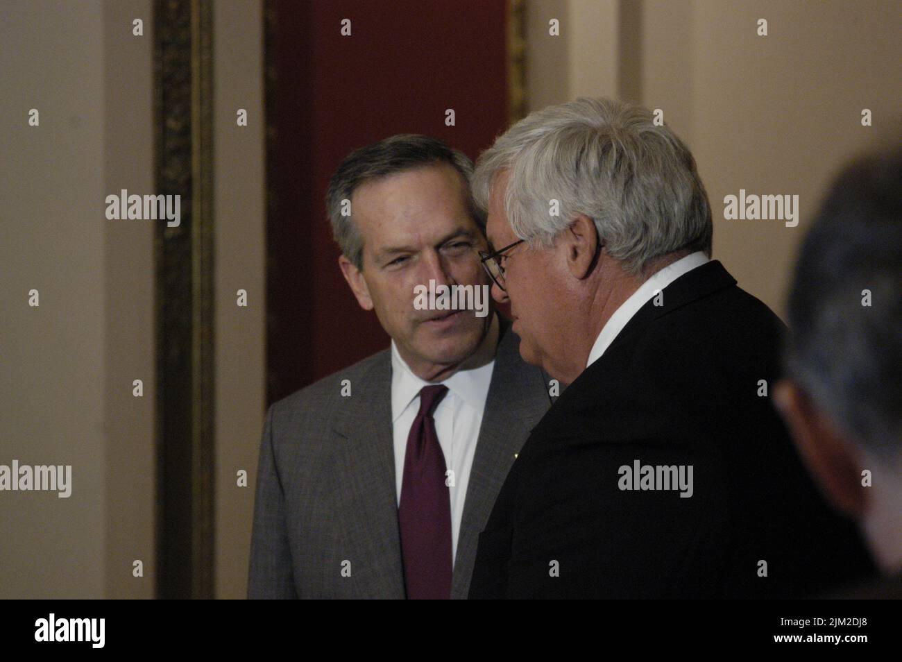 Office of the Secretary - SECRETARY DONALD EVANS PRESS CONFERENCE Stock ...