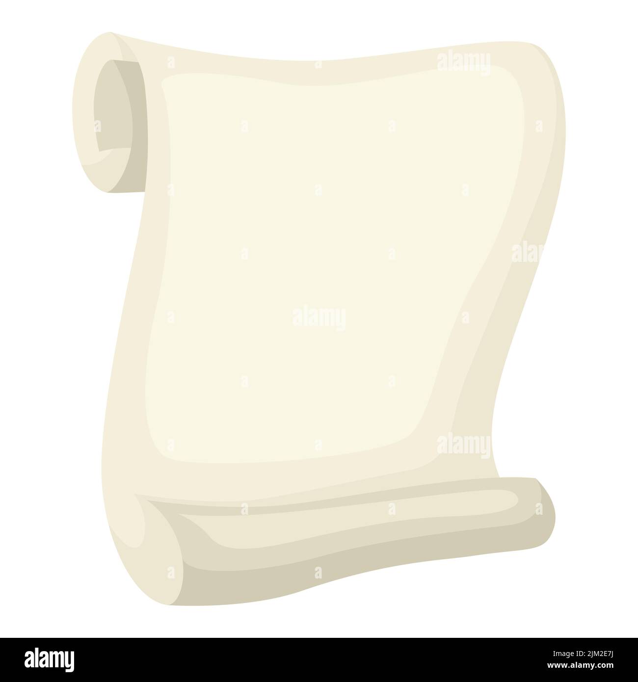 Scroll papyrus or antique paper. Textured empty manuscript. Stylized ...