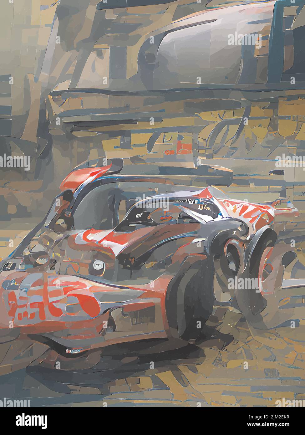 Race cars involved in accidents Stock Vector Image & Art - Alamy