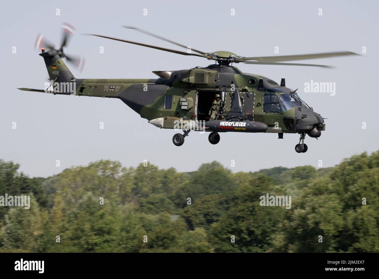 German Army NH90 battlefield helicopter at the Royal International Air ...