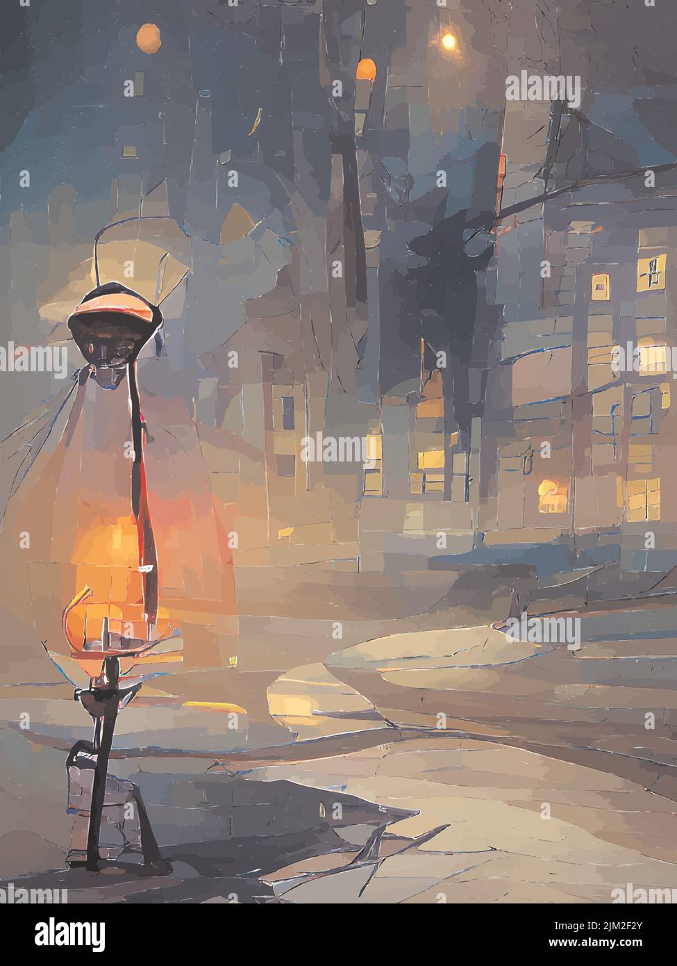 Lanterns blue sky Stock Vector Images - Alamy