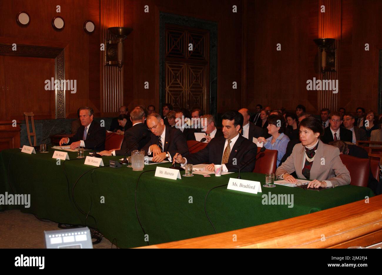 Office of the Secretary - SECRETARY DONALD EVANS TESTIFIES BEFORE ...