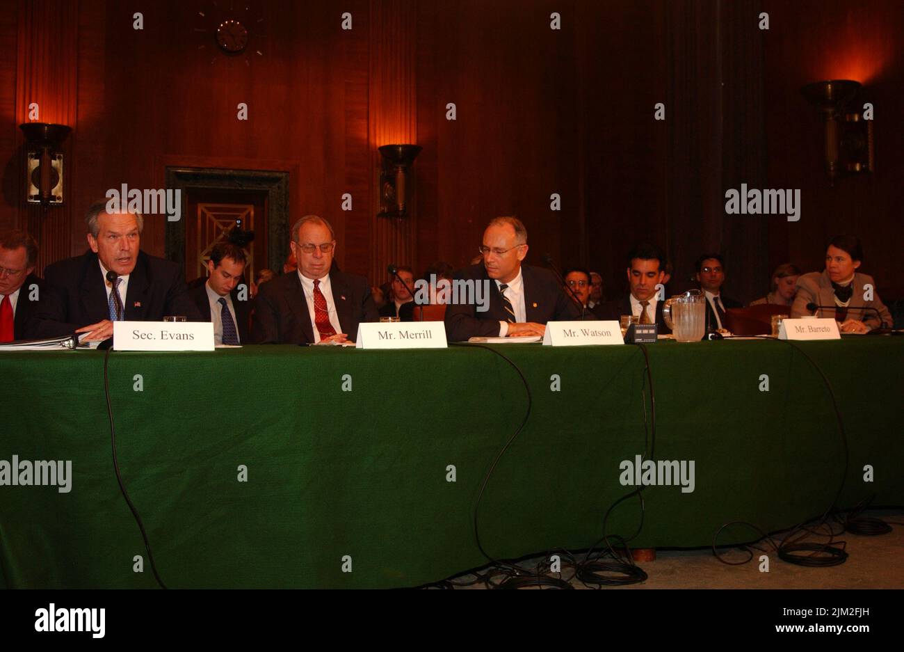 Office of the Secretary - SECRETARY DONALD EVANS TESTIFIES BEFORE ...