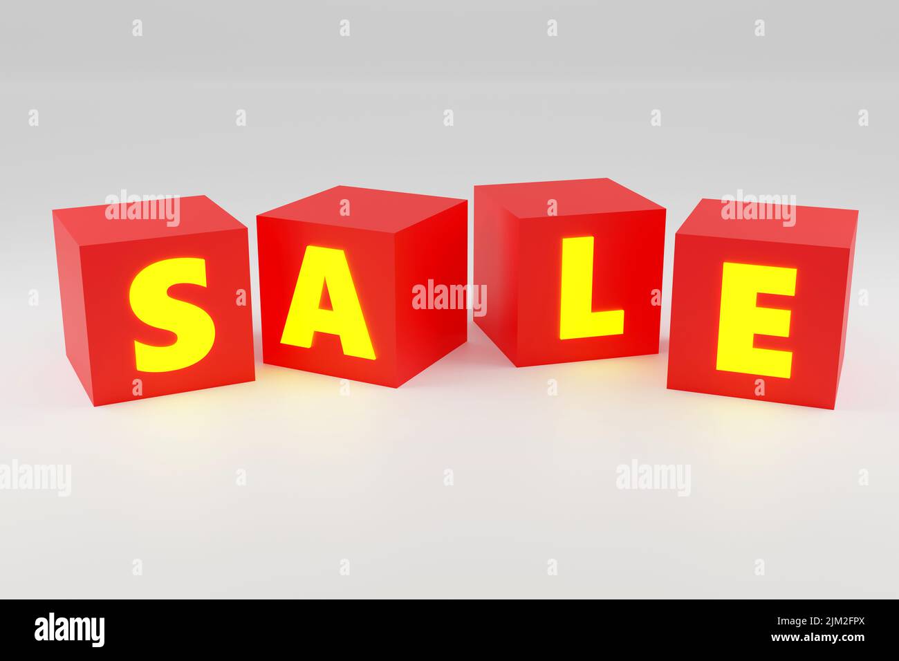 Inscription Sale on grey podium, soft light, front view smooth ...