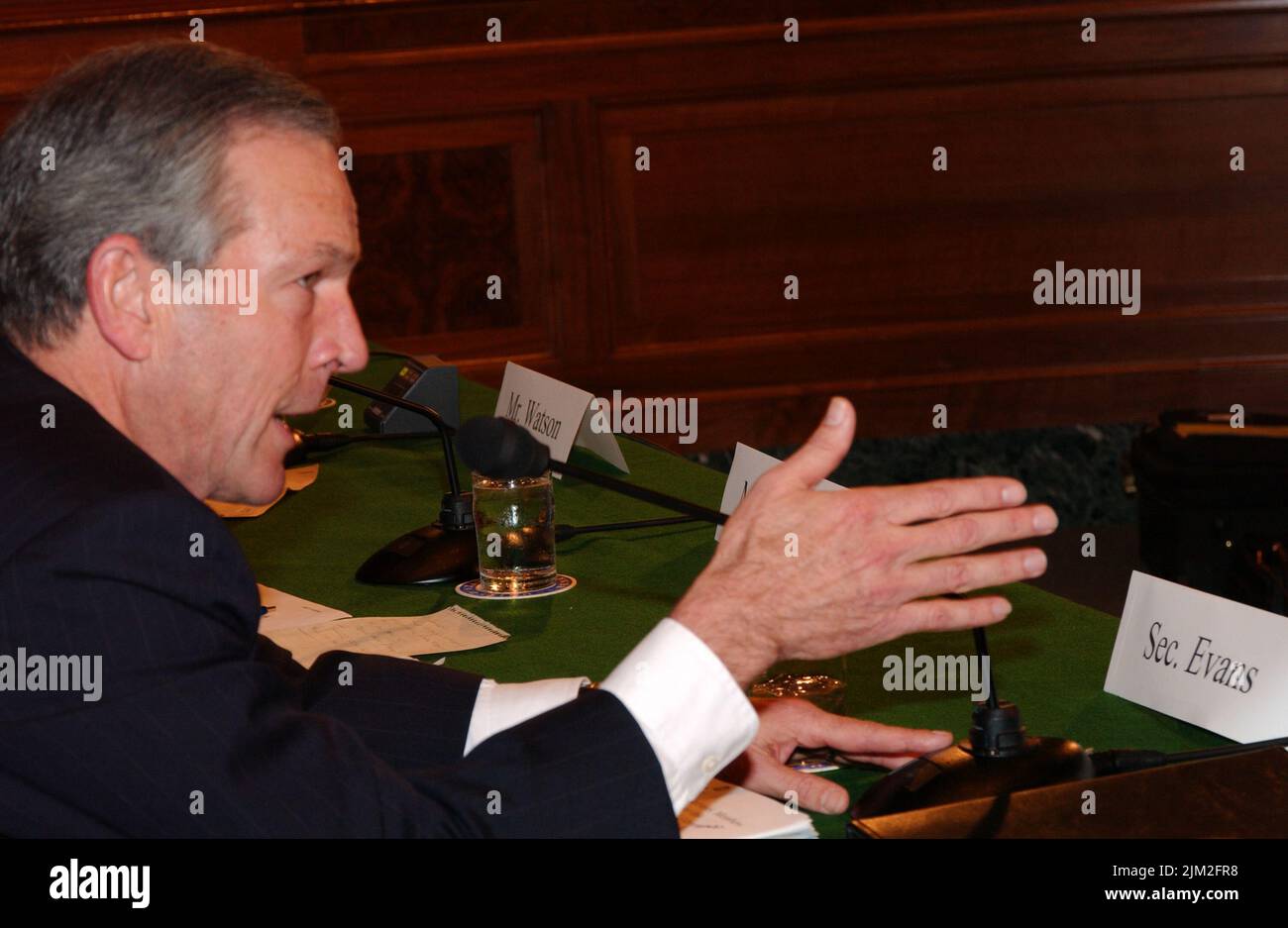 Office of the Secretary - SECRETARY DONALD EVANS TESTIFIES BEFORE ...
