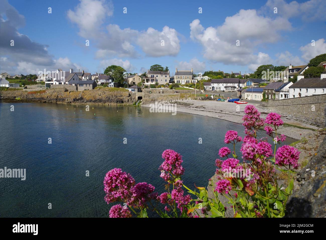 Moelfre Village, Anglesey, North Wales, Great Britain Stock Photo - Alamy