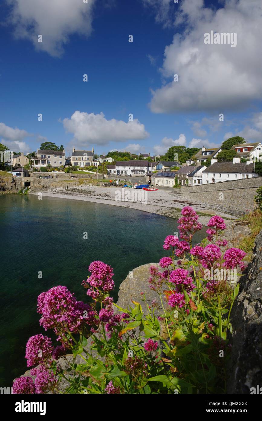 Moelfre Village, Anglesey, North Wales, Great Britain Stock Photo - Alamy