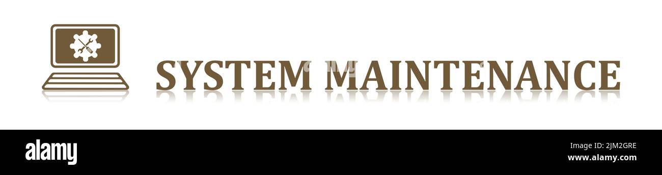 Illustration of a system maintenance concept Stock Photo - Alamy