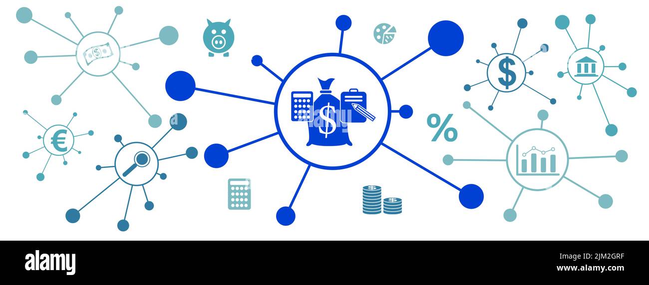 Tax management icons Cut Out Stock Images & Pictures - Alamy