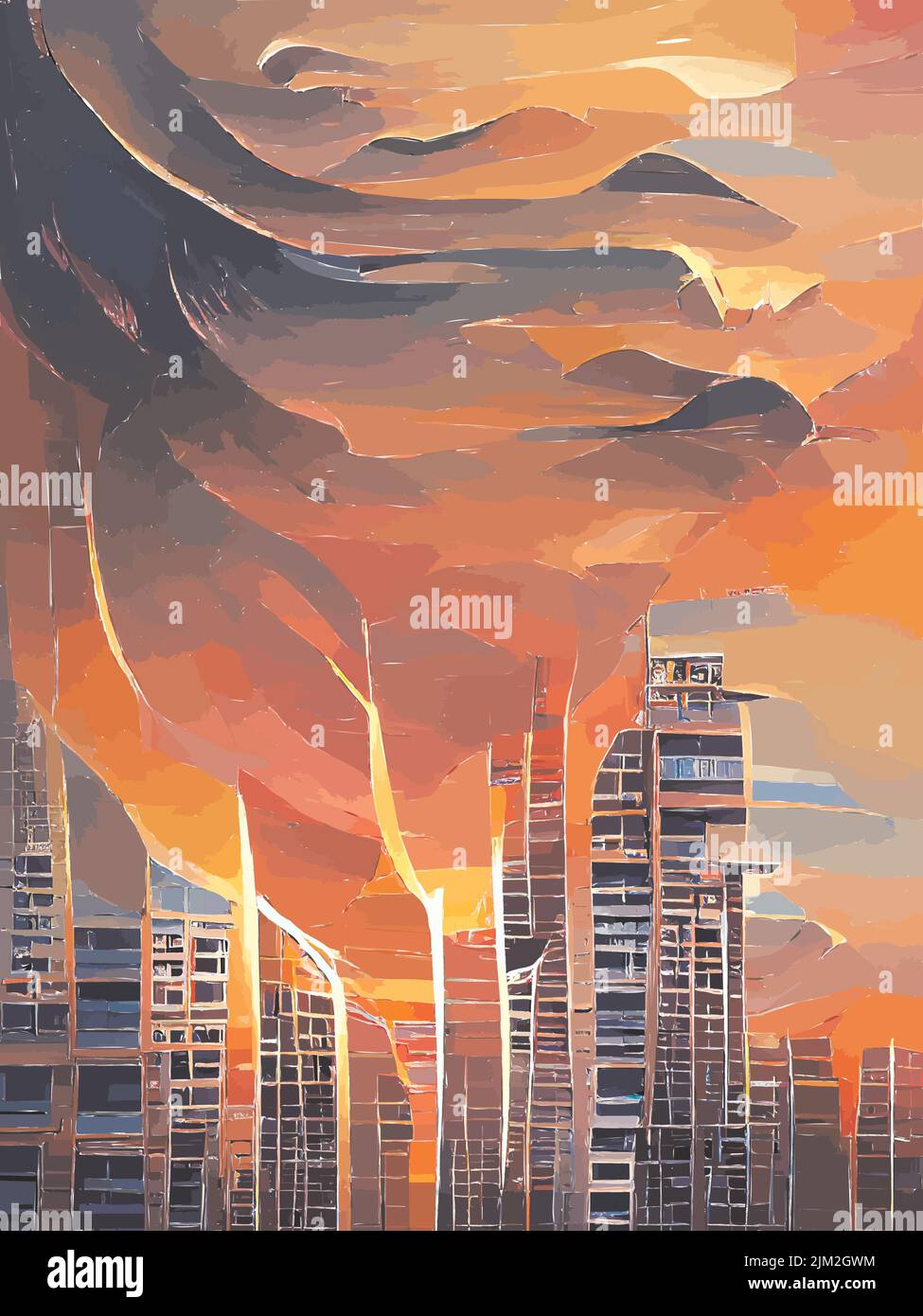 Burning building Stock Vector Images - Alamy