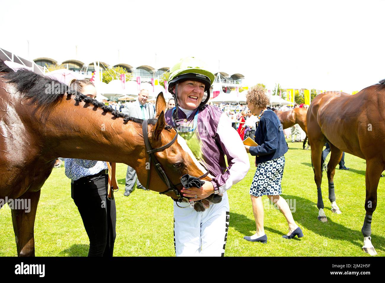 Hayley Edgar with 'Hayley's Comet' - the Magnolia Cup Race at "Glorious ...