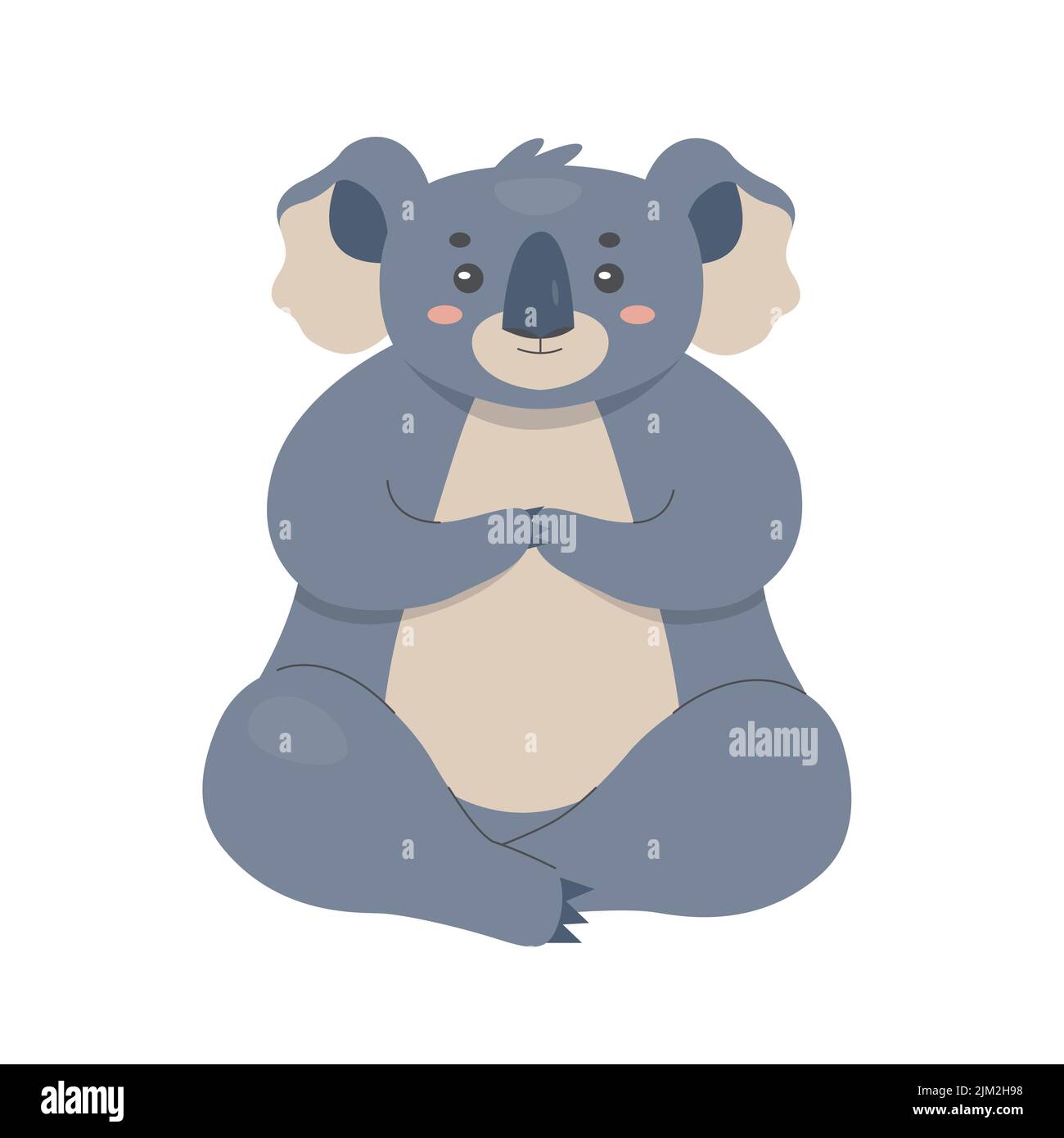Cute koala bear. Australian fauna, arboreal marsupial, wild mammal ...