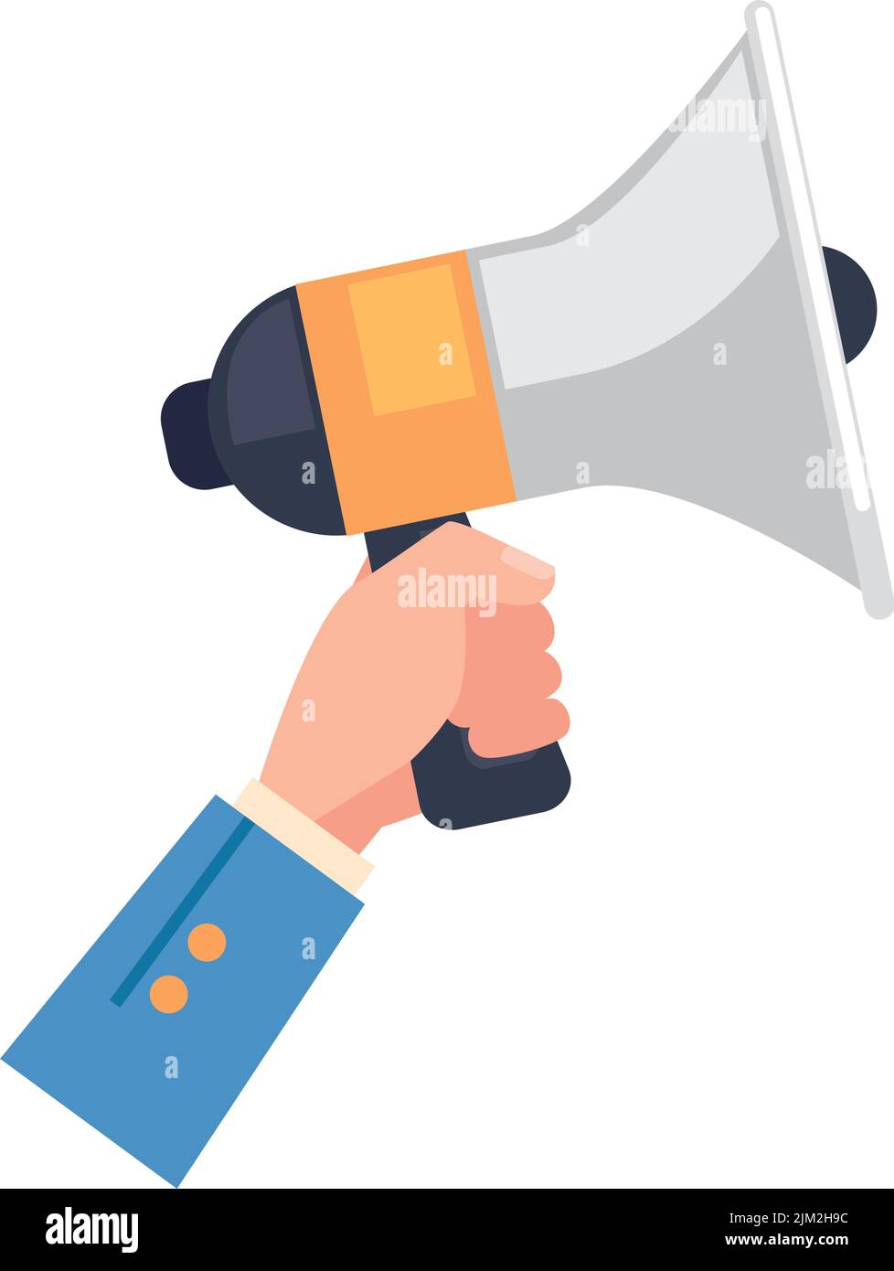hand with megaphone sound Stock Vector Image & Art - Alamy