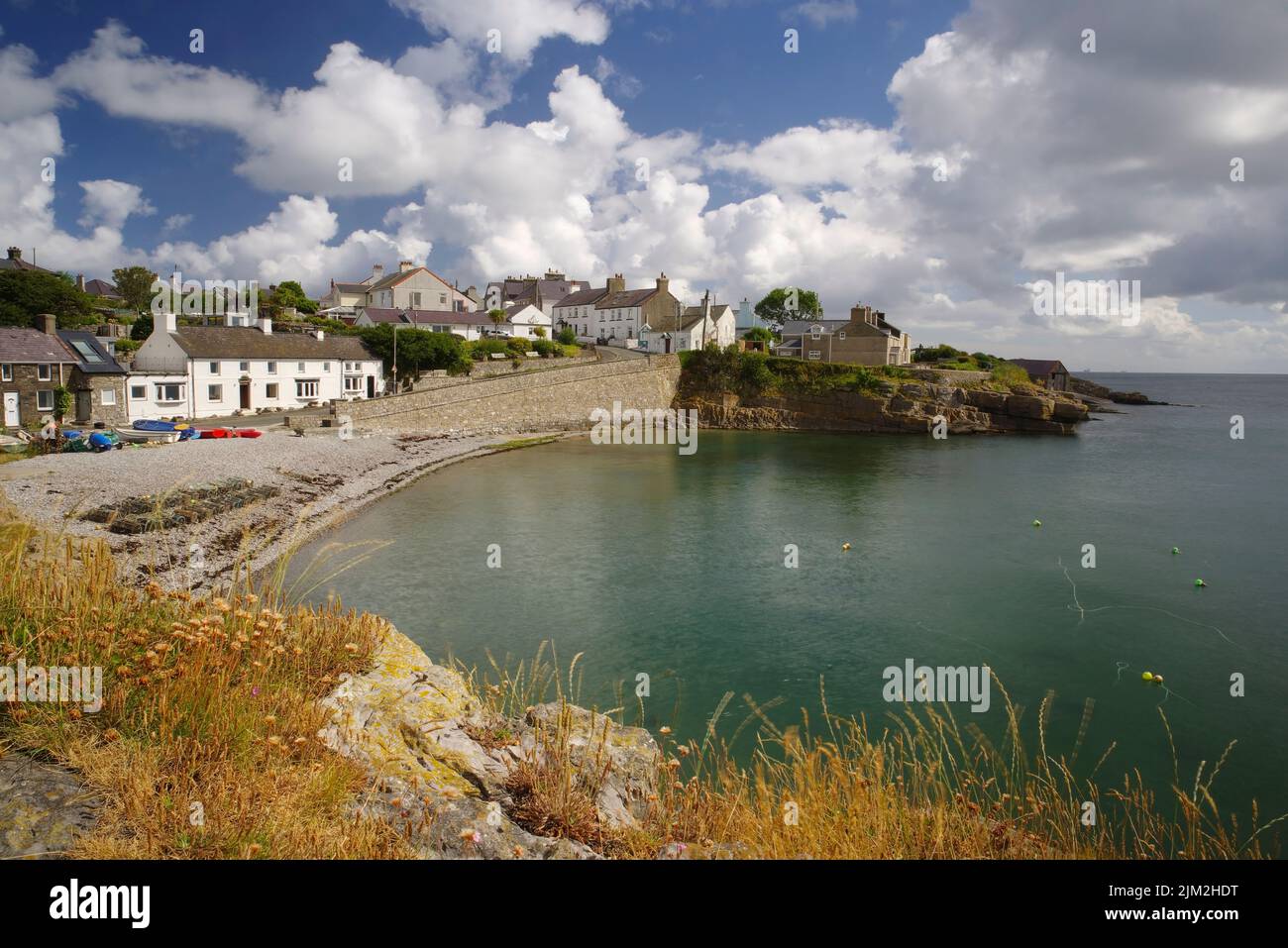 Moelfre Village, Anglesey, North Wales, Great Britain Stock Photo - Alamy