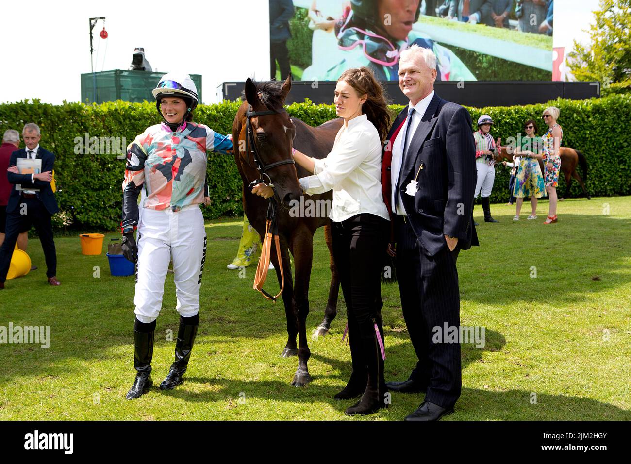 Lucy Robinson with 'Renaissance Girl' in the Magnolia Cup Race at ...